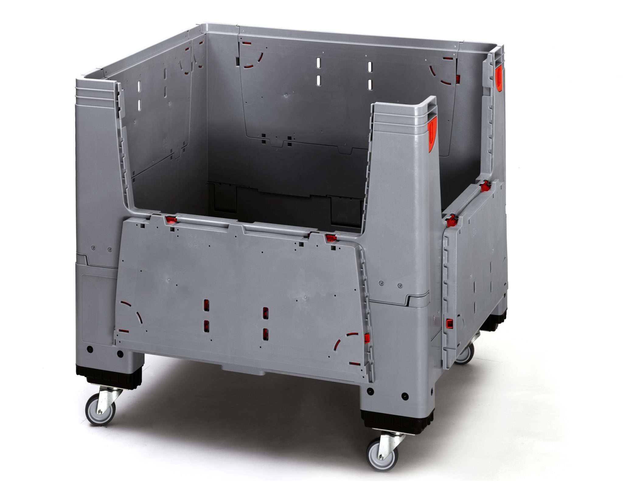 Saving Warehouse Space with Collapsible Plastic Pallet Boxes - Plastic ...