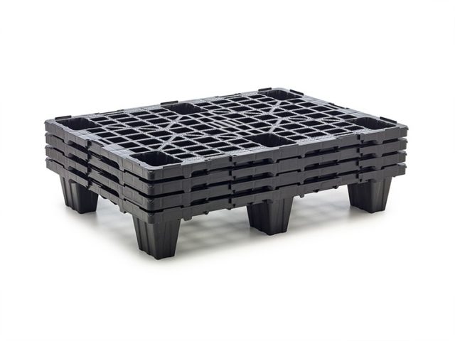Lightweight Nestable Plastic Pallets | Half Euro Nestable Plastic ...